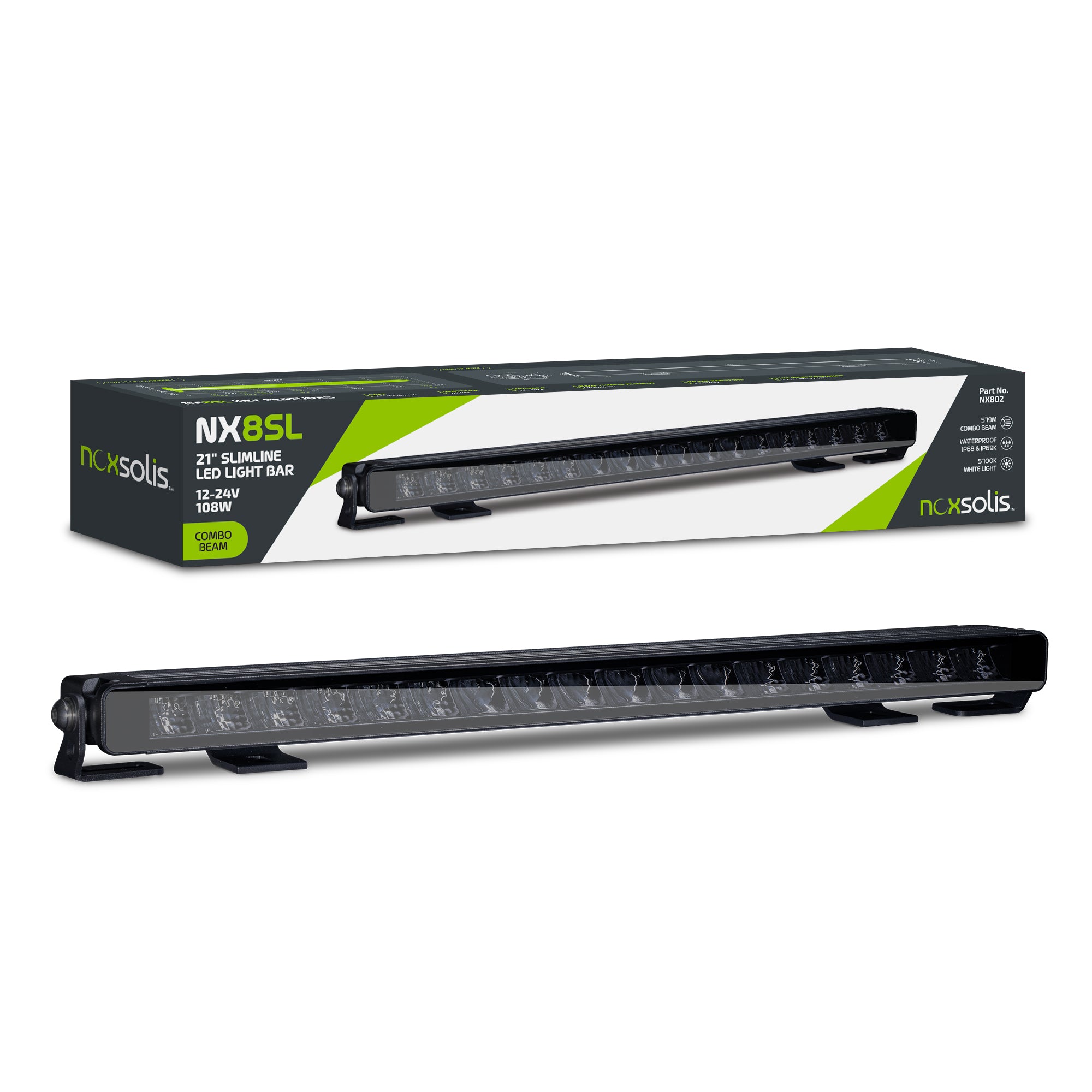 NOXSOLIS NX802 – 21" Slimline LED Light Bar | Combo Beam, IP68 ...